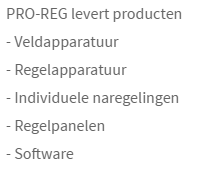 Pro-Reg | meet- en regeltechniek